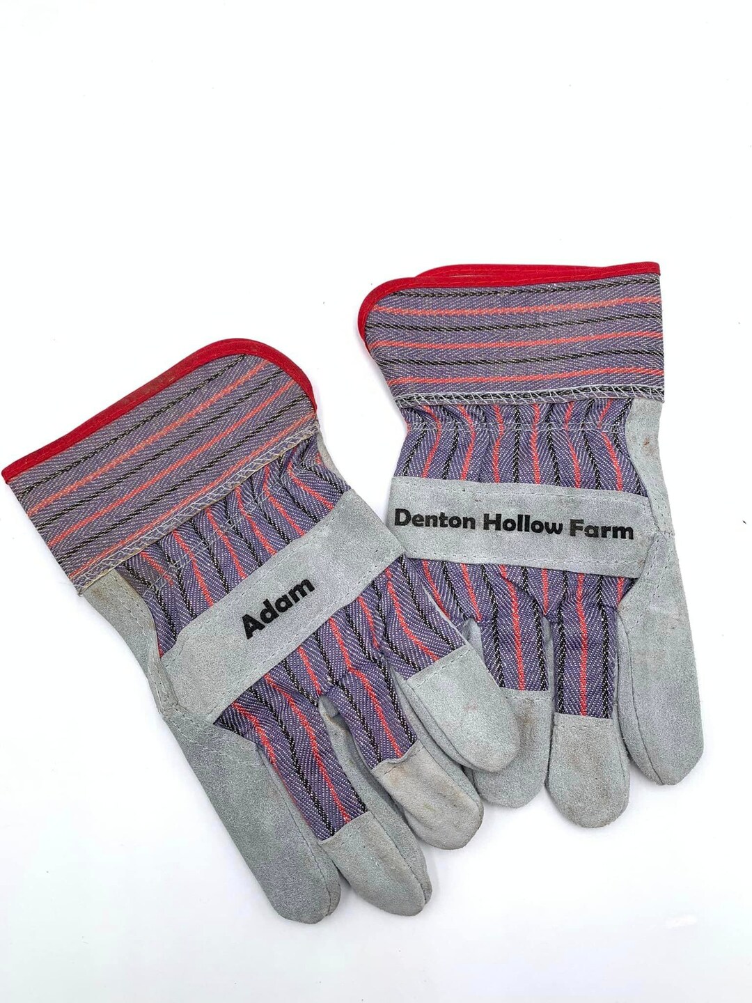 Personalized Leather Palm Safety Cuff Gloves -ideal for Work, Gift for ...