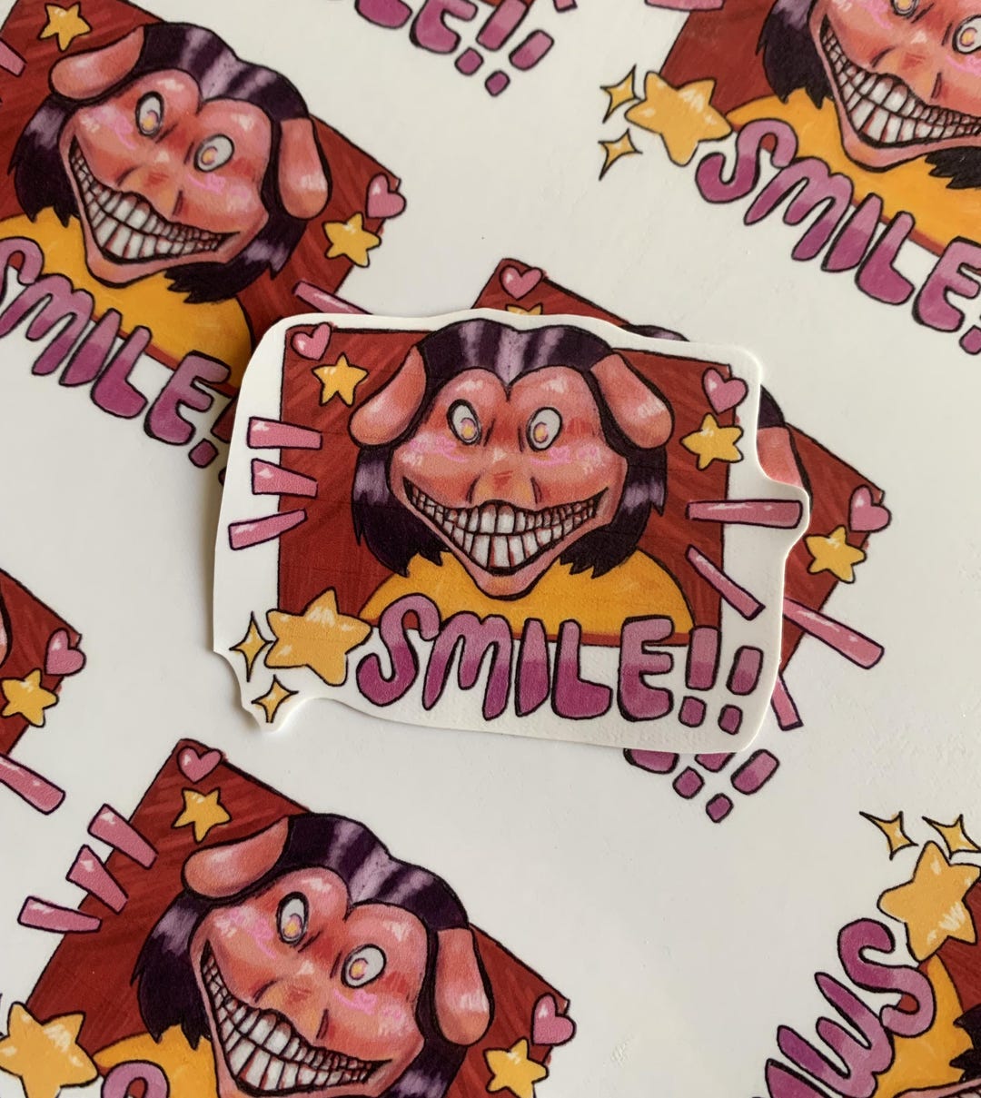 Smile Dog Vinyl Sticker ~ Creepy-cute Internet Horror / Creepypasta ...