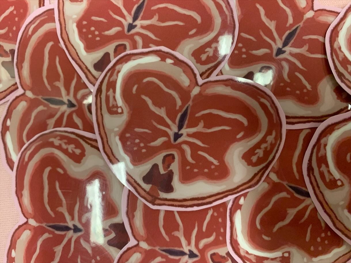 MEAT HEART Weirdcore Creepy Cute Vinyl Sticker - Etsy