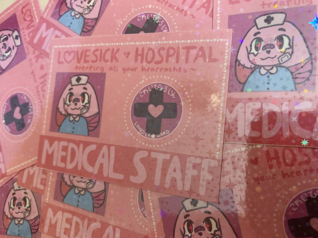 Lovesick Hospital Id Badge ~ Menhera Medical 2.5 X 3.5" Card ~ Yami ...