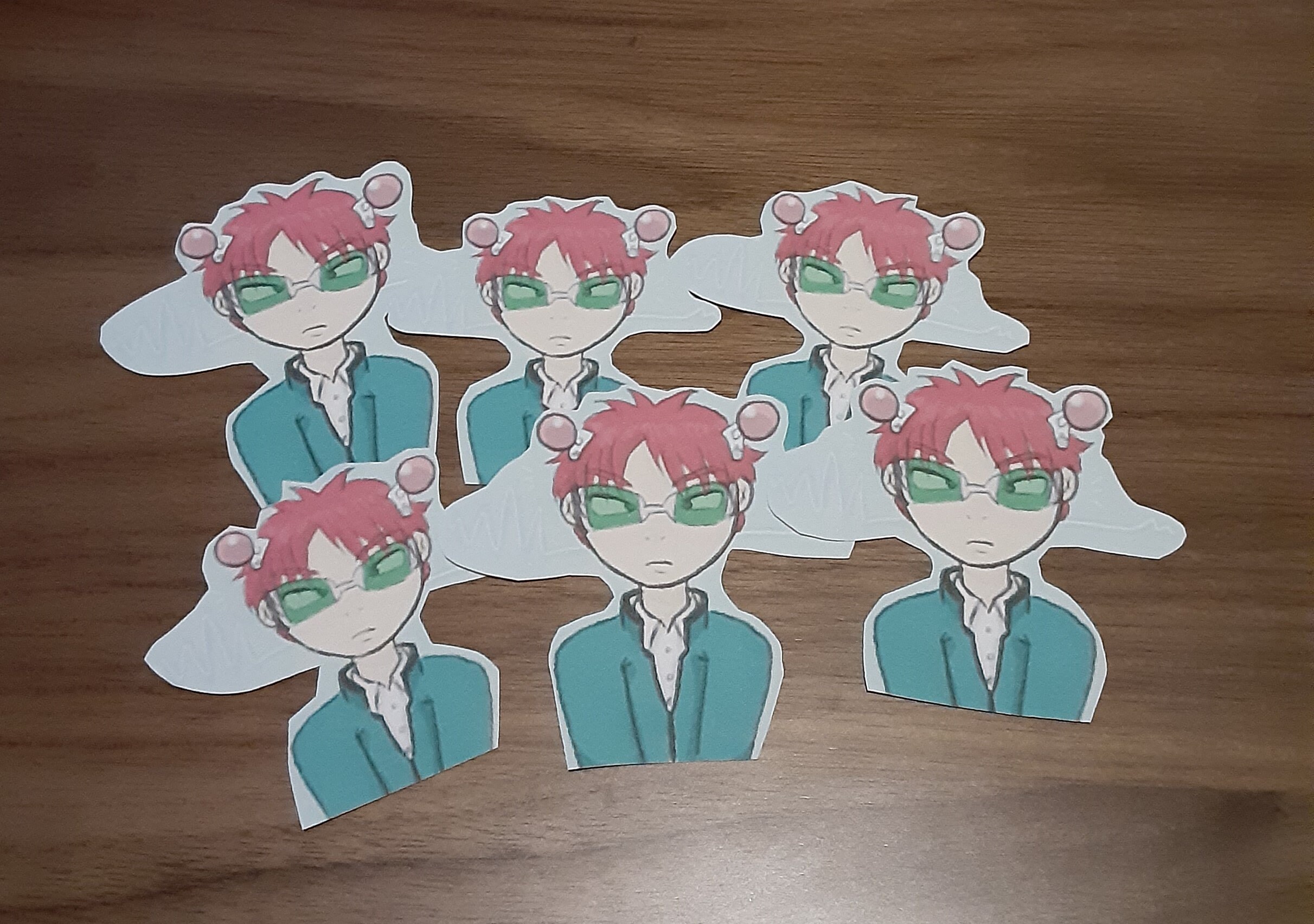 Saiki K Inspired Saiki Paper Stickers | Etsy