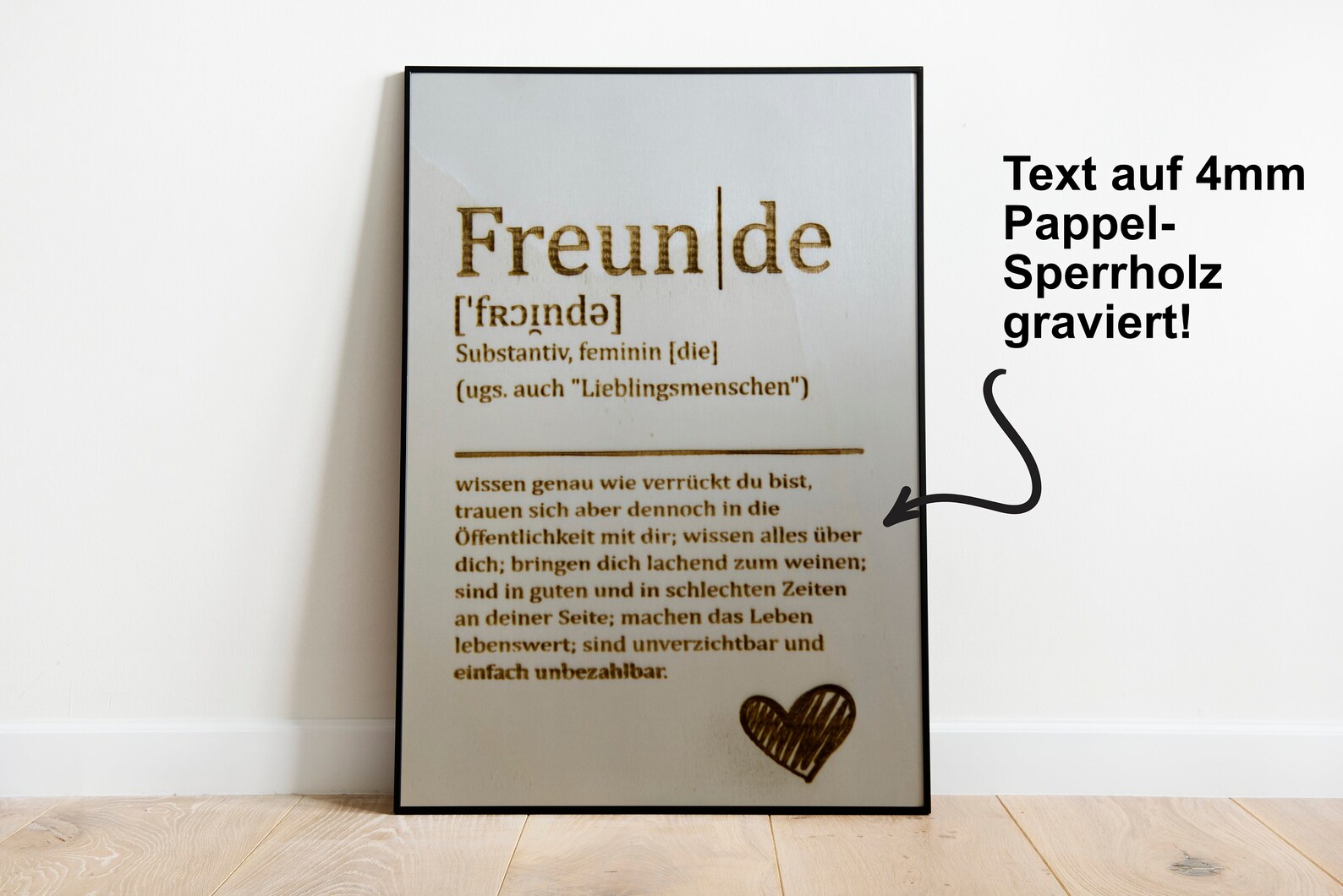 Affiche Les amis de la Définition Amitié Ami Amie | Etsy