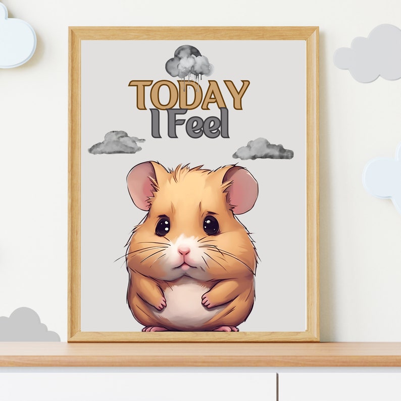 123 Happy & Sad Hamsters, Realistic, Cartoon, 300dpi PNG, Hamster ...