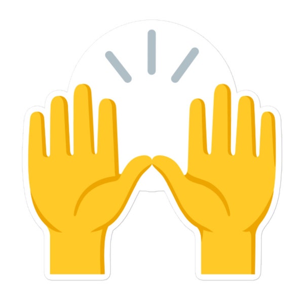 Heben der hand emoji - Etsy.de