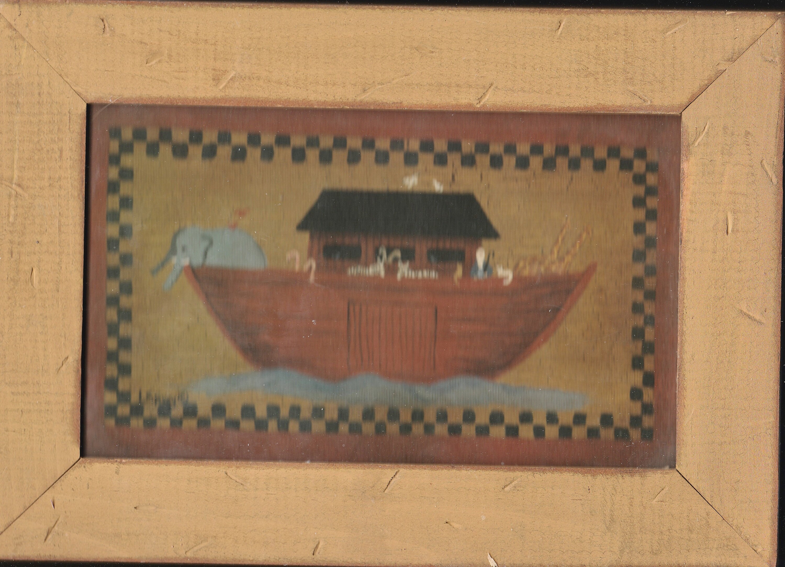 Framed Vintage Noah's Ark Picture Signed by L. Spivey - Etsy
