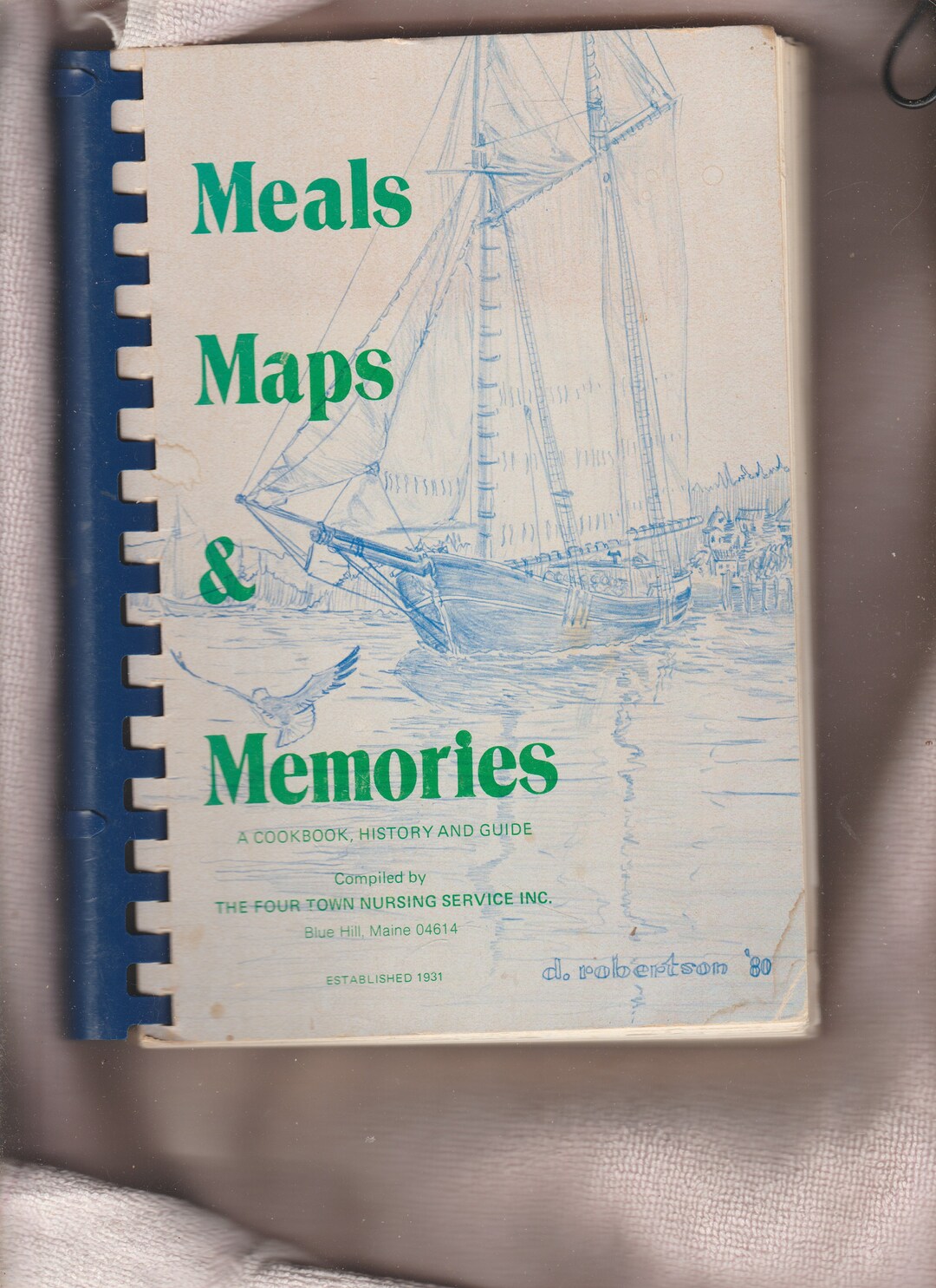 Meals Maps & Memories Blue Hill ME Cookbook - Etsy