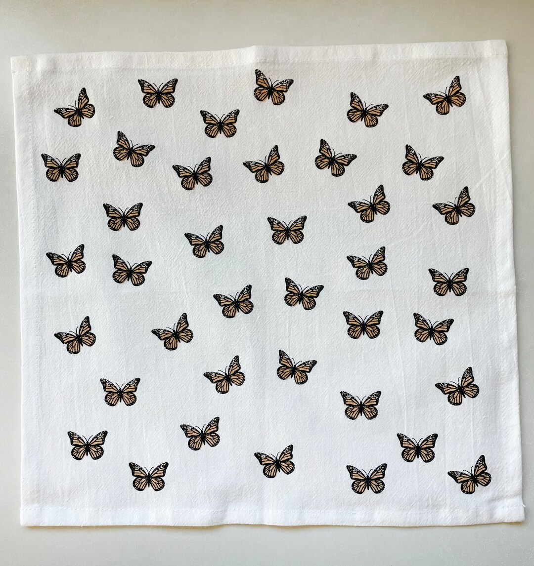 Butterfly Napkin Gift for Butterfly Lover Reusable Napkins Cocktail ...