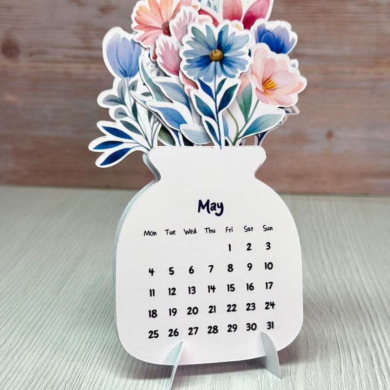 Cute Calendar With Clip - Etsy