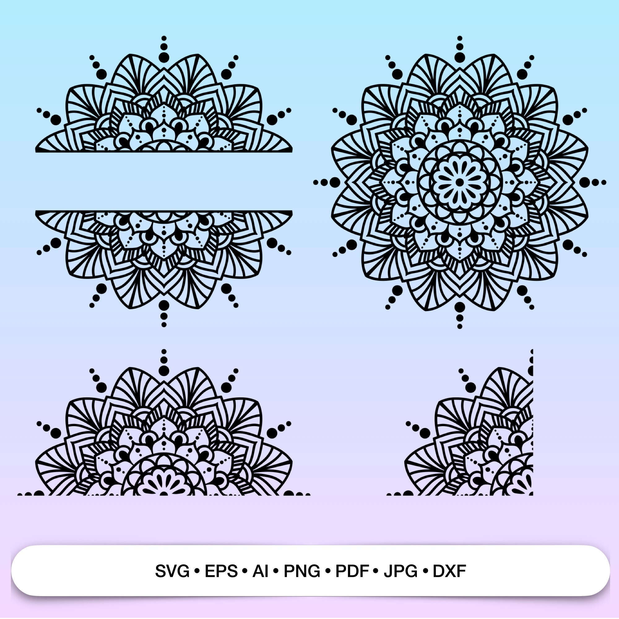 Mandala SVG File for Cricut - Etsy Canada