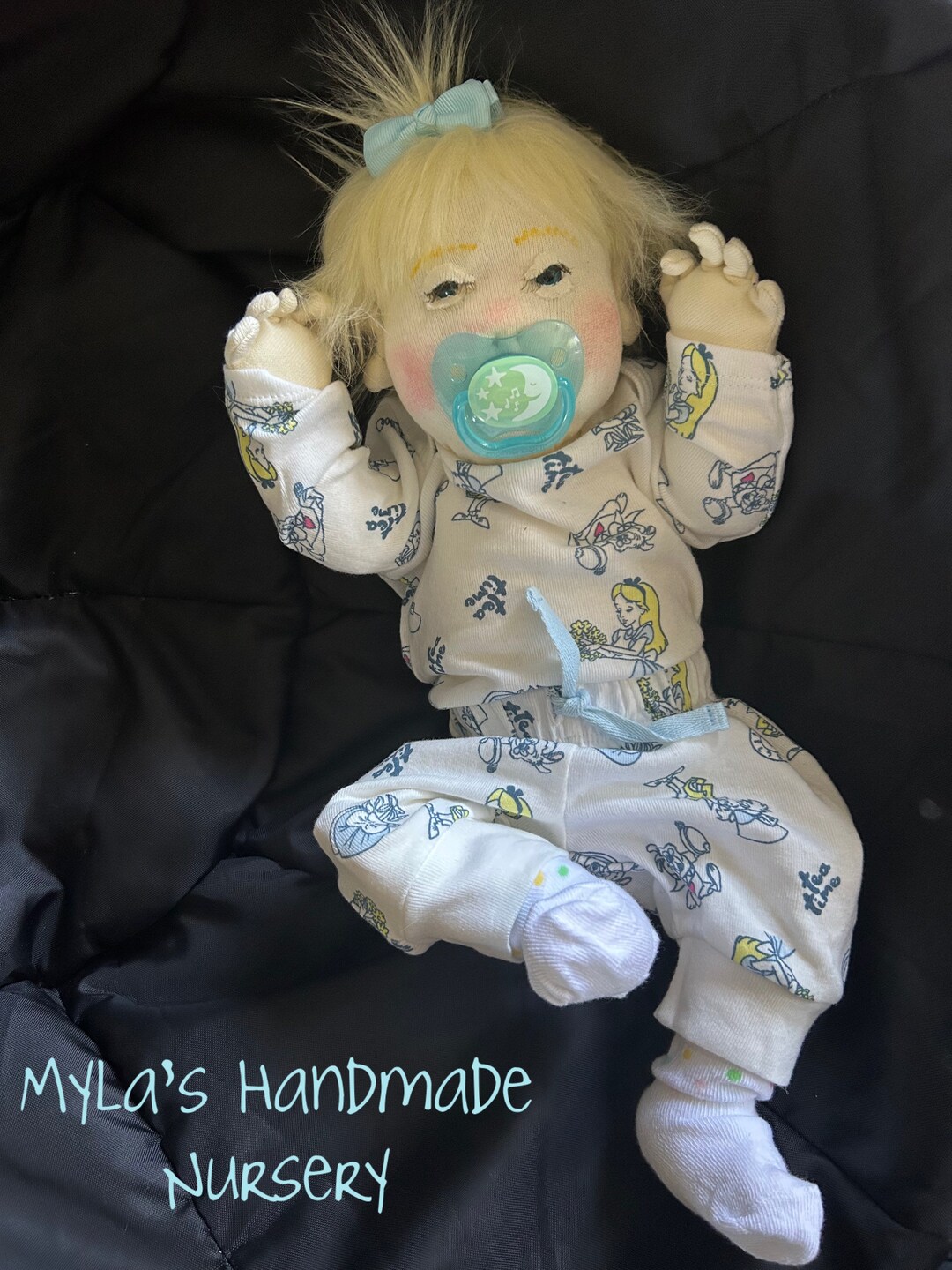 Cloth Doll Newborn Baby Girl 16. Handmade Doll. Stuffed Doll. Fabric ...