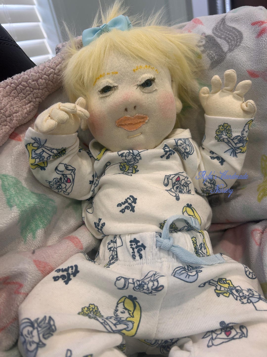 Cloth Doll Newborn Baby Girl 16. Handmade Doll. Stuffed Doll. Fabric ...