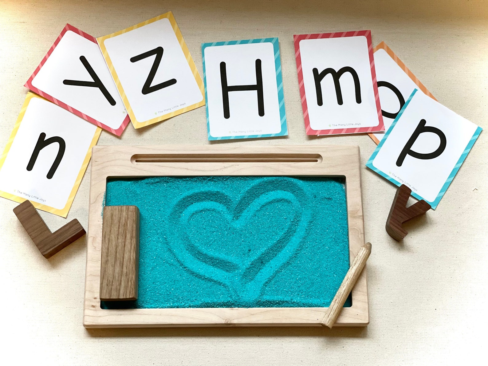 Sand Tray Wooden Sand Tracing Tray Montessori Inspired - Etsy