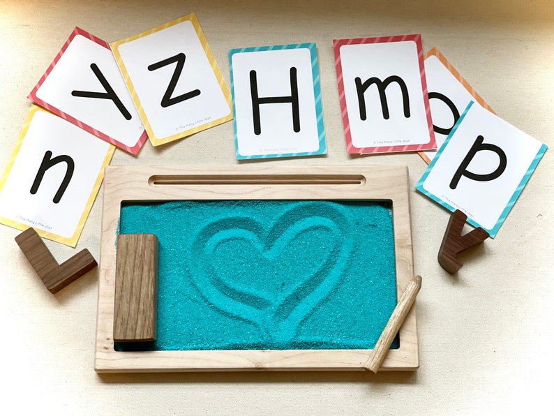 Sand Tray, Wooden Sand Tracing Tray, Montessori Inspired , Preschool ...