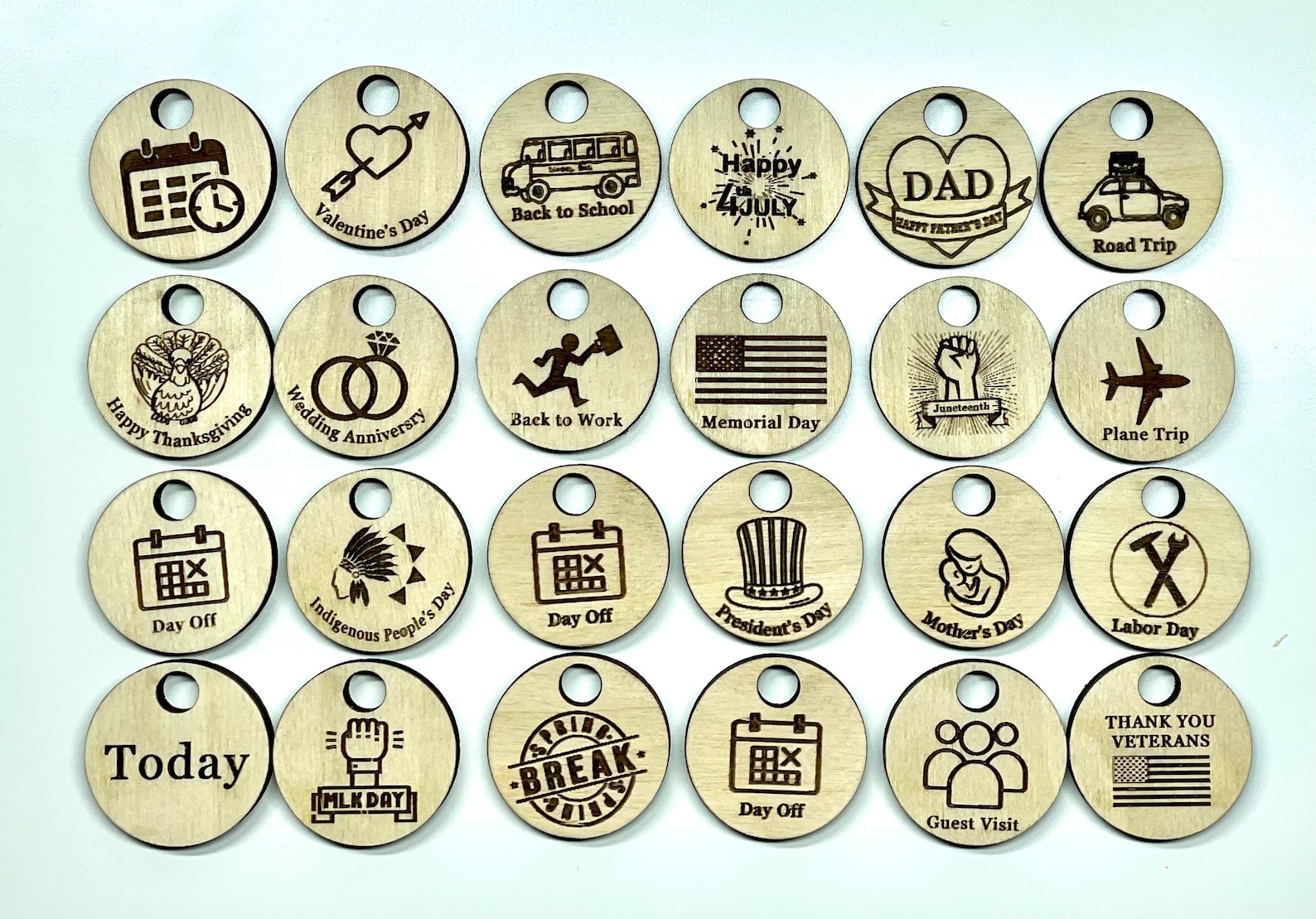 Wooden Perpetual Calendar, Montessori Calendar, Homeschool Calendar ...