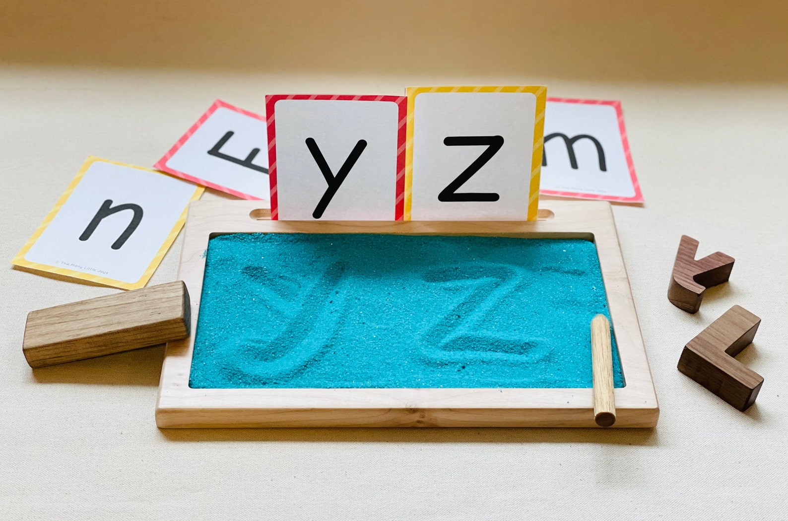 Sand Tray Wooden Sand Tracing Tray Montessori Inspired - Etsy