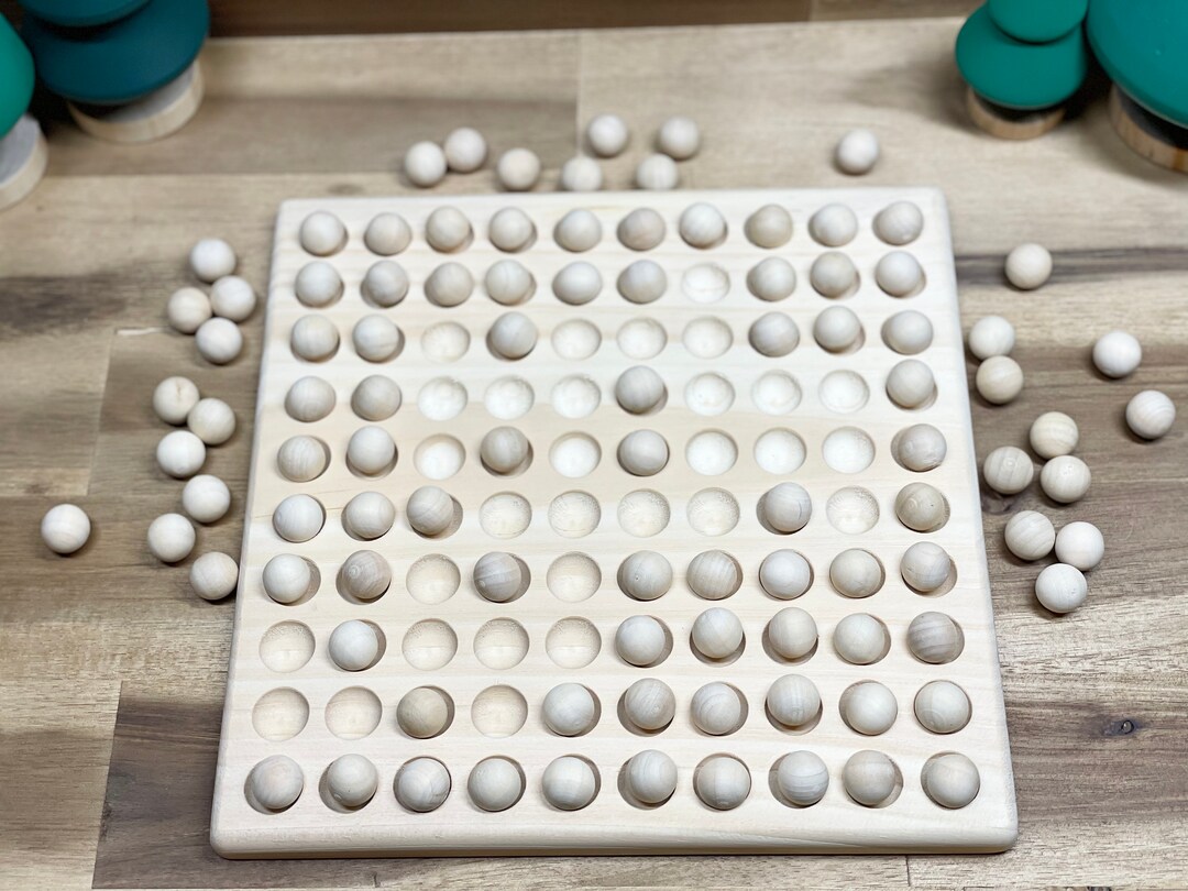 Hundred Frame With Wooden Counting Balls | Fun and Functional Sensory ...