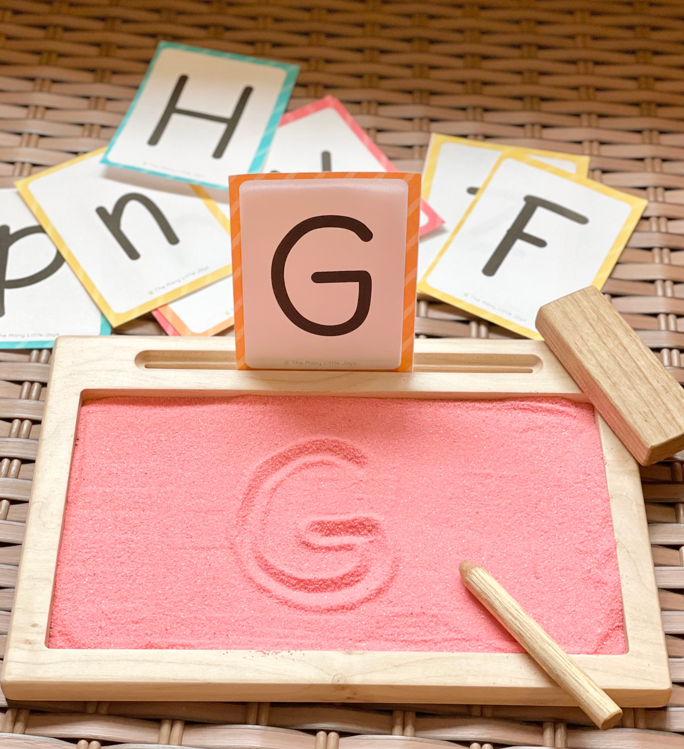 Sand Tray Wooden Sand Tracing Tray Montessori Inspired - Etsy