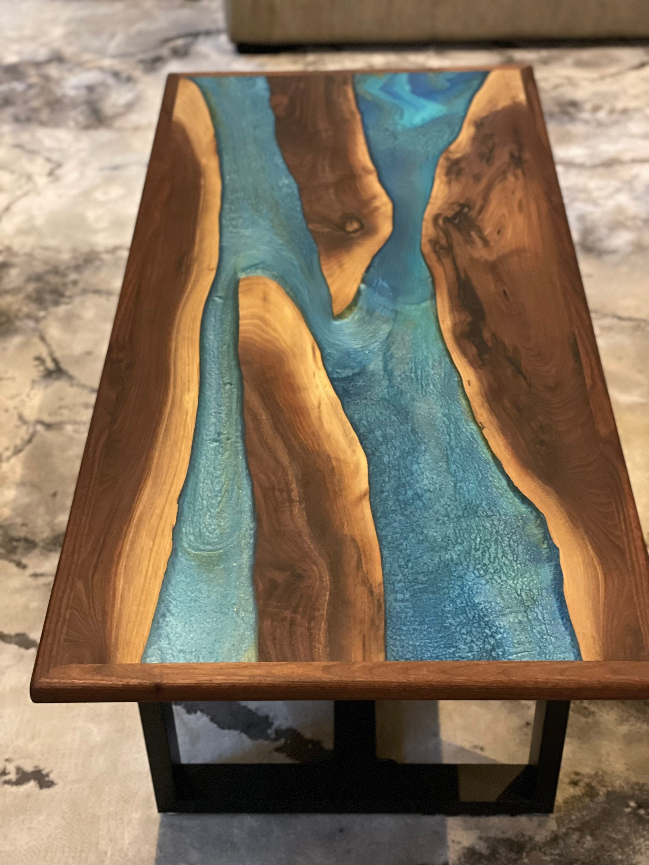 River Table, Coffee Table, Hardwood, Epoxy, Custom Table, Personalized ...