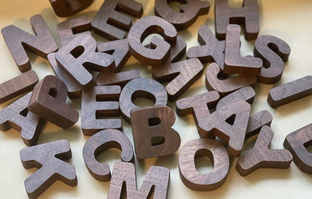 Upper Case Wooden Letters | Fun and Functional Sensory Activity ...