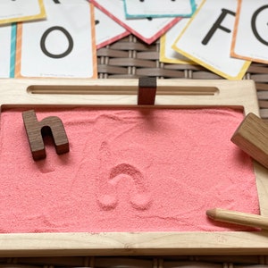 Sand Tray, Wooden Sand Tracing Tray, Montessori Inspired , Preschool ...