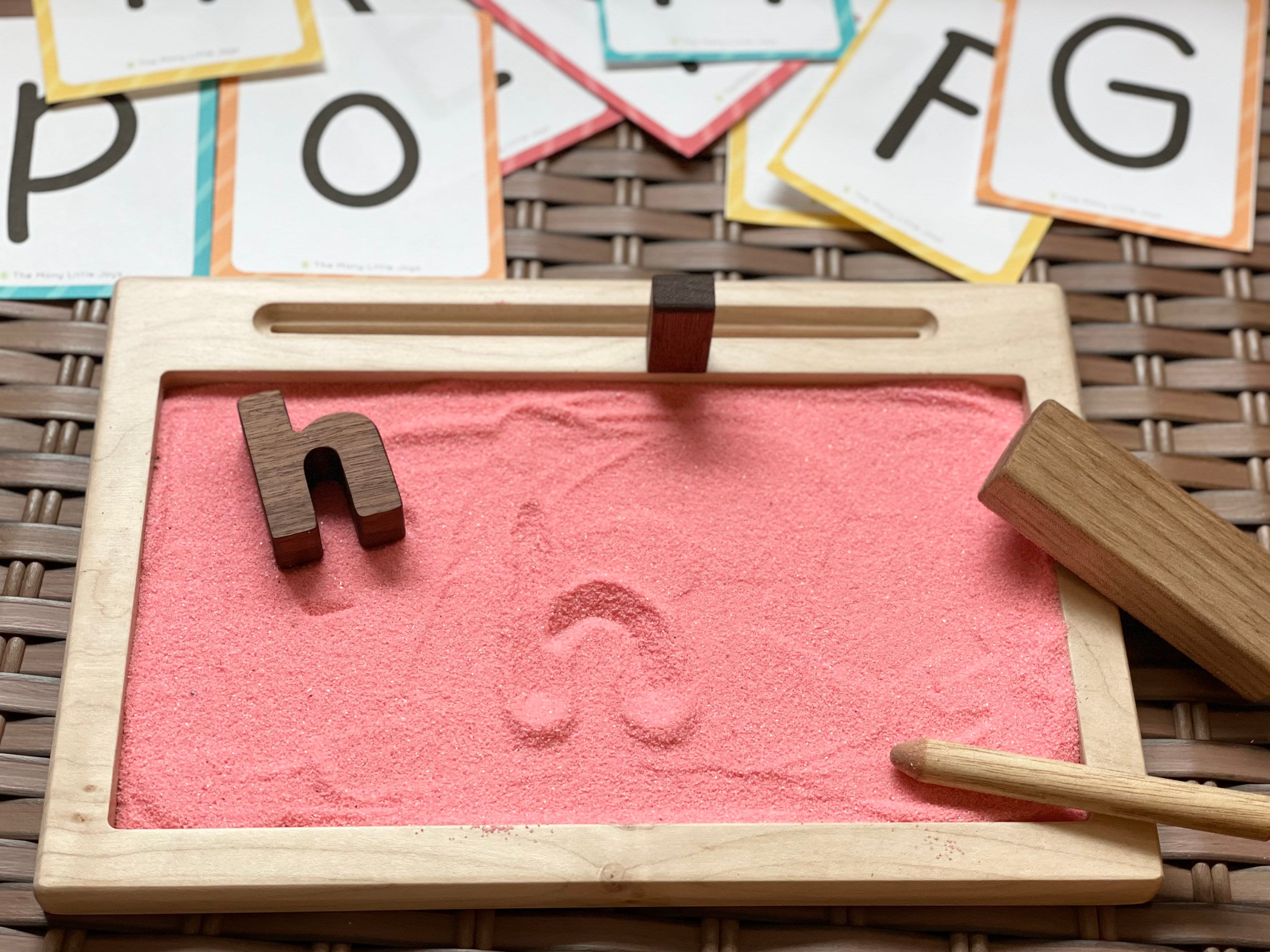 Sand Tray Wooden Sand Tracing Tray Montessori Inspired - Etsy