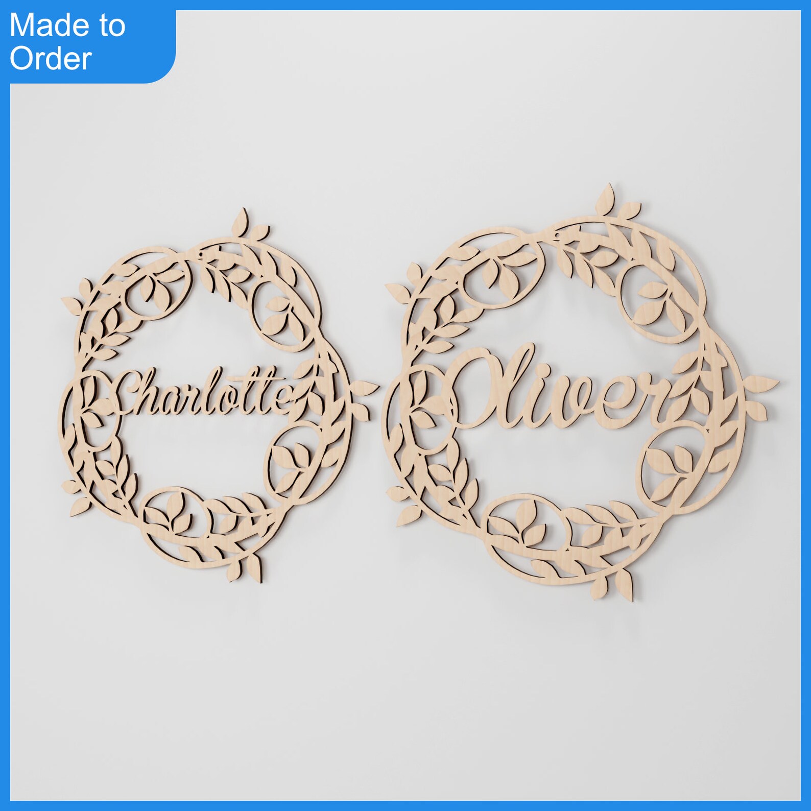 Personalised Wooden Name Signs - Etsy