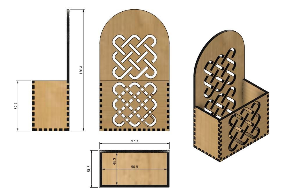 Compliment Box DXF Files, Laser Cut Yourself, Hotel, Guest House ...