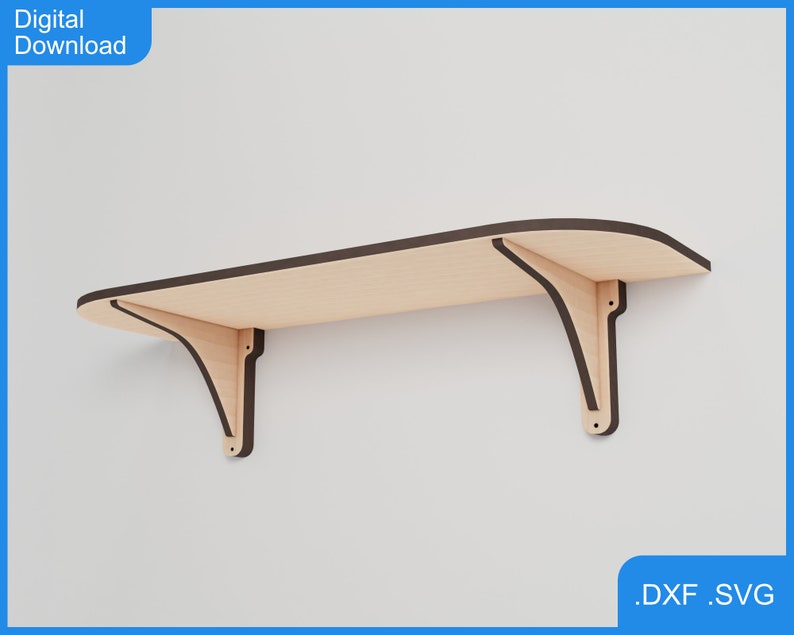 Wooden Wall Shelf .SVG .DXF Templates - Etsy