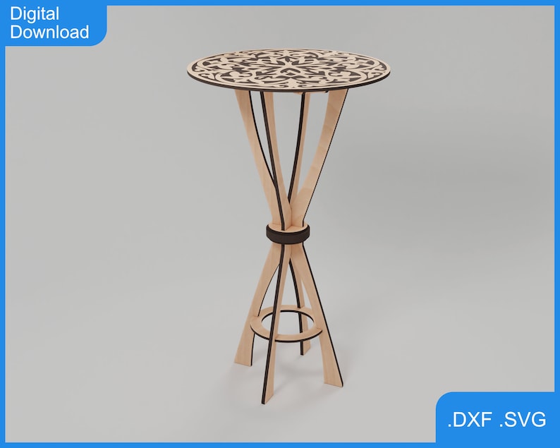 Bar Table Laser Cutting CNC Template .SVG .DXF - Etsy Ireland