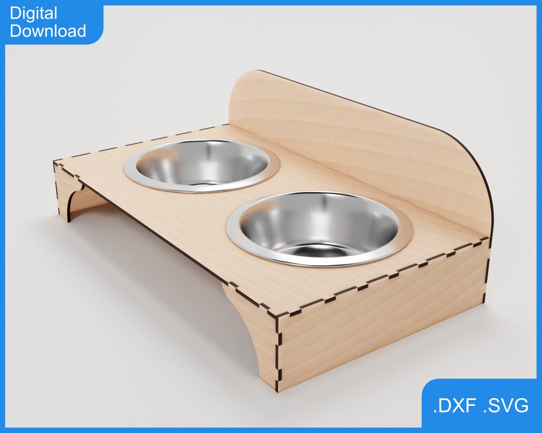 Wooden Dog Food Bowl .SVG .DXF Templates - Etsy