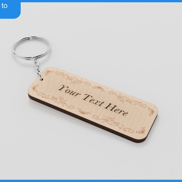 Wooden Key Ring - Etsy