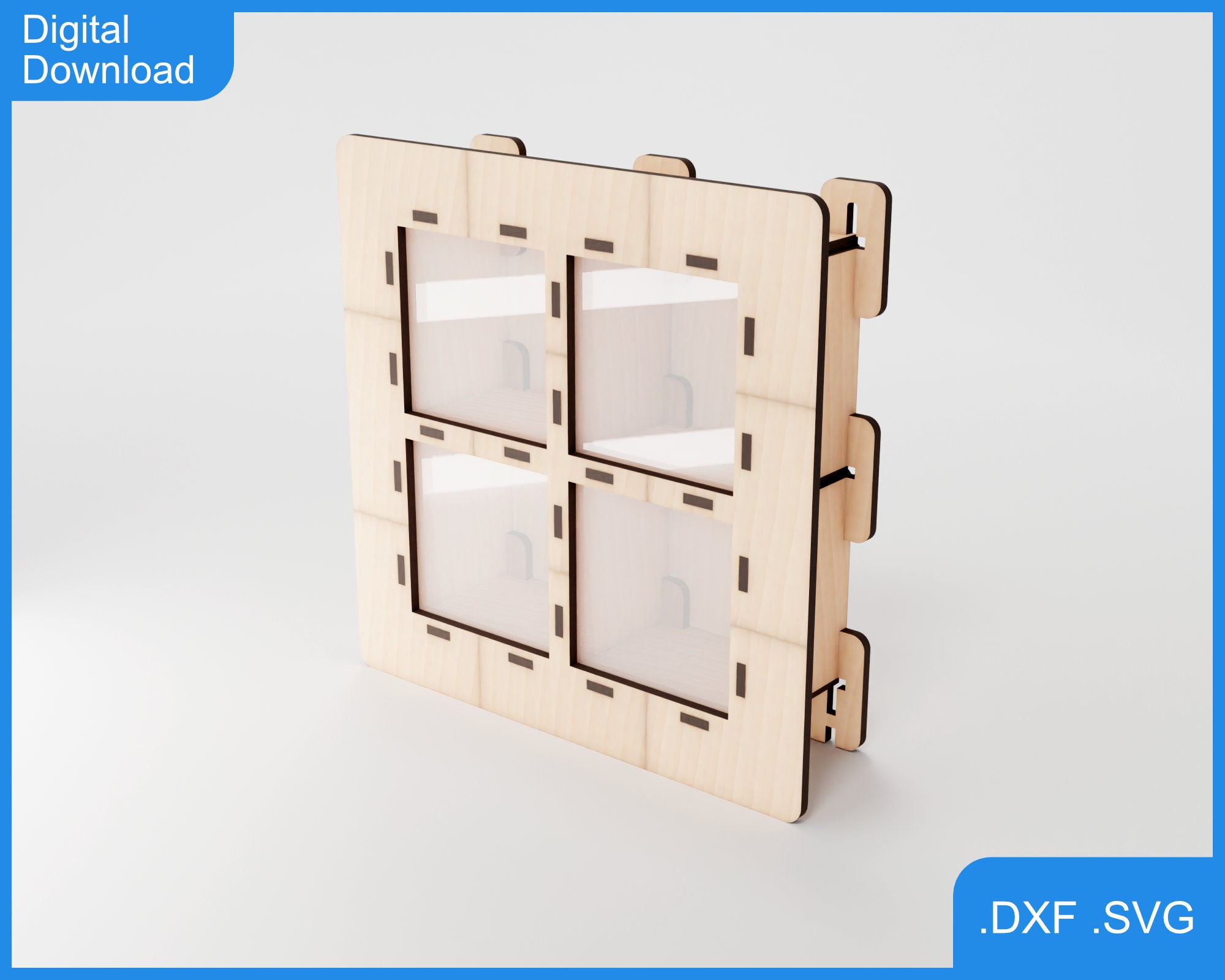 Customisable Modular Display Cabinet .SVG .DXF Templates - Etsy