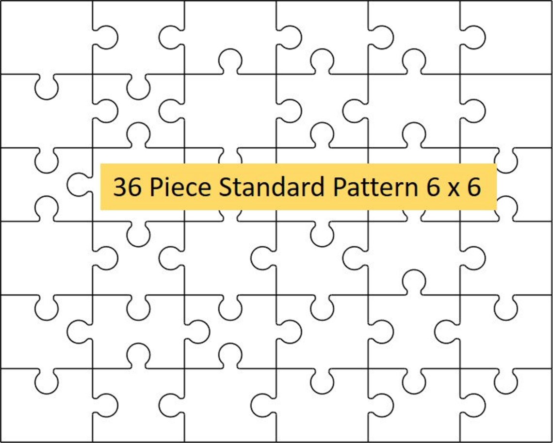 7 Pack Jigsaw Vector DXF/SVG Files for cutting machines heart | Etsy
