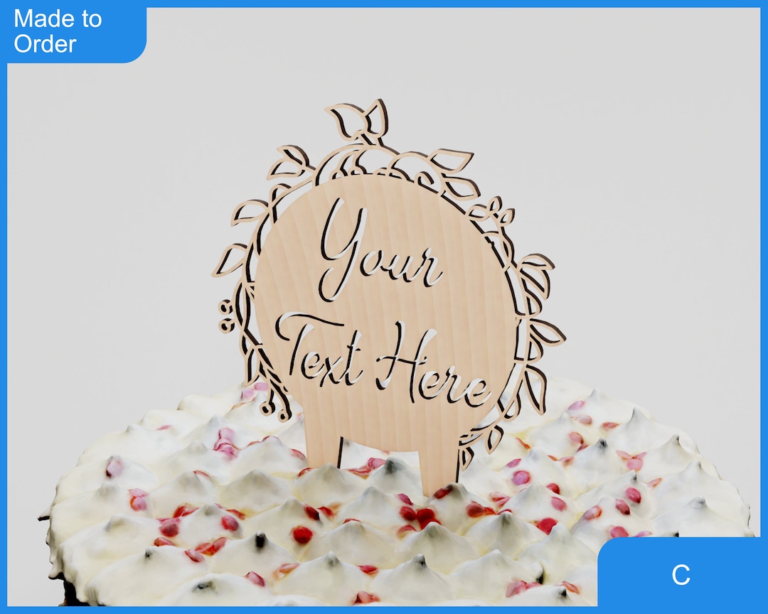 Wooden Cake Toppers - Etsy