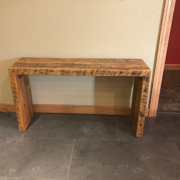Reclaimed Wood Bench - Etsy