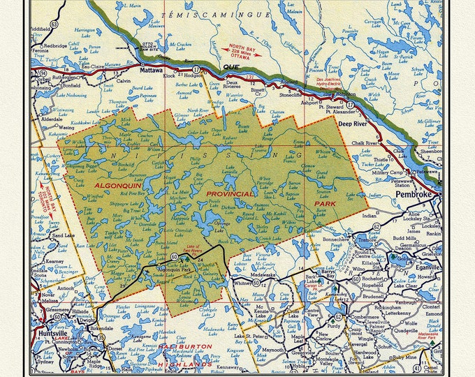 1939 Ontario Atlas Map - Etsy