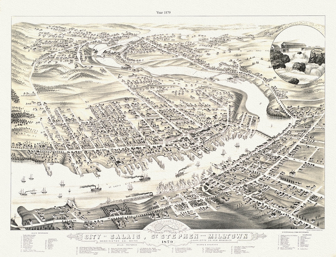 St. Stephen and Milltown, New Brunswick ,mills, Factories, Shops ...