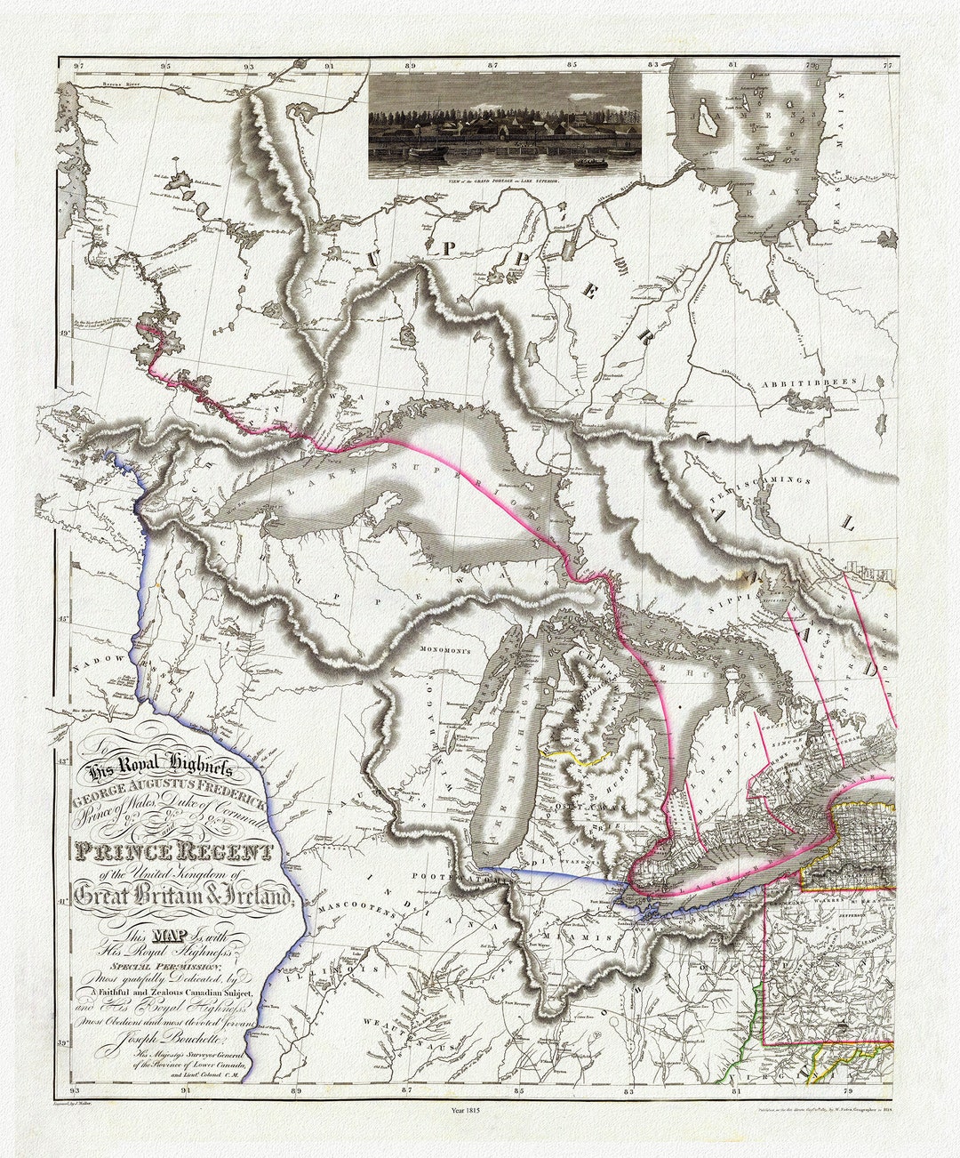 Bouchette Et Faden, West Sheet, Map of the Provinces of Upper and Lower ...