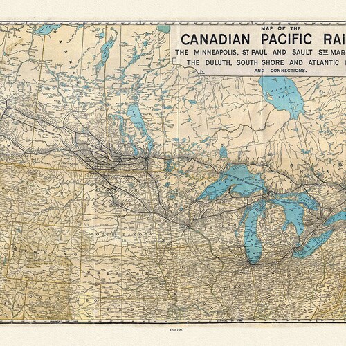 Map of Canada 1855 Canadian Map Vintage Canada Map Restoration | Etsy ...
