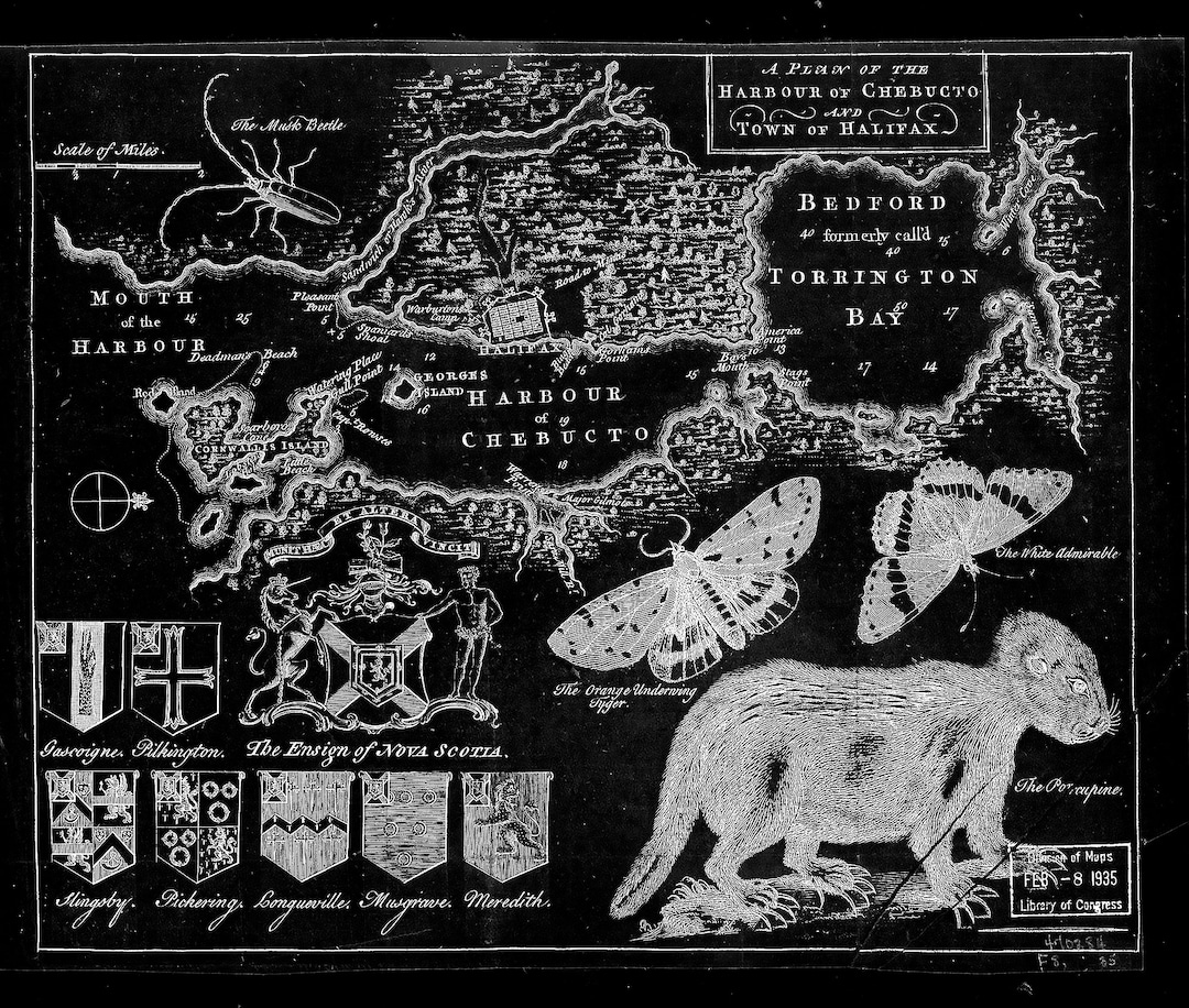 A Plan of the Harbour of Chebucto and Town of Halifax.1750 Ver. BW ...