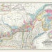 Bouchette, Map of the Provinces of Canada, 1846, Map on Durable Cotton ...