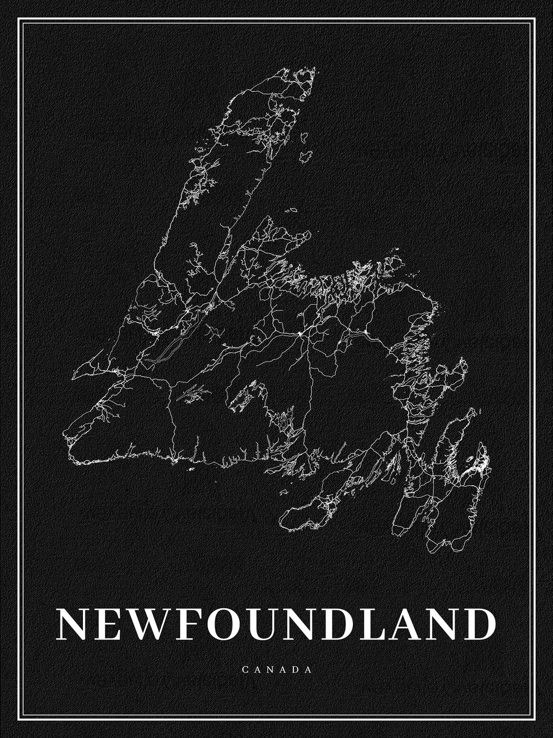 map newfoundland