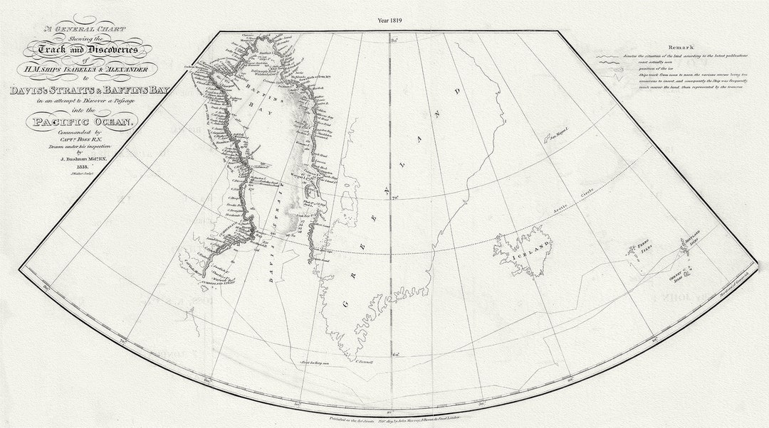 A General Chart Shewing the Track and Discoveries of H.M. Ships ...