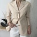 Vintage Cream Linen Blazer | Tweeds Ivory Jacket | Women's Size 4 ...
