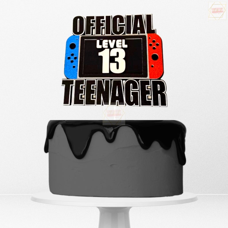 Official Teenager Cake Topper Thirteenth Birthday Cake - Etsy