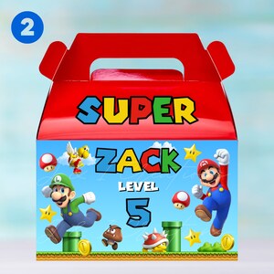 Super Mario Favor Boxes, Super Mario Party, Treat Boxes - Etsy