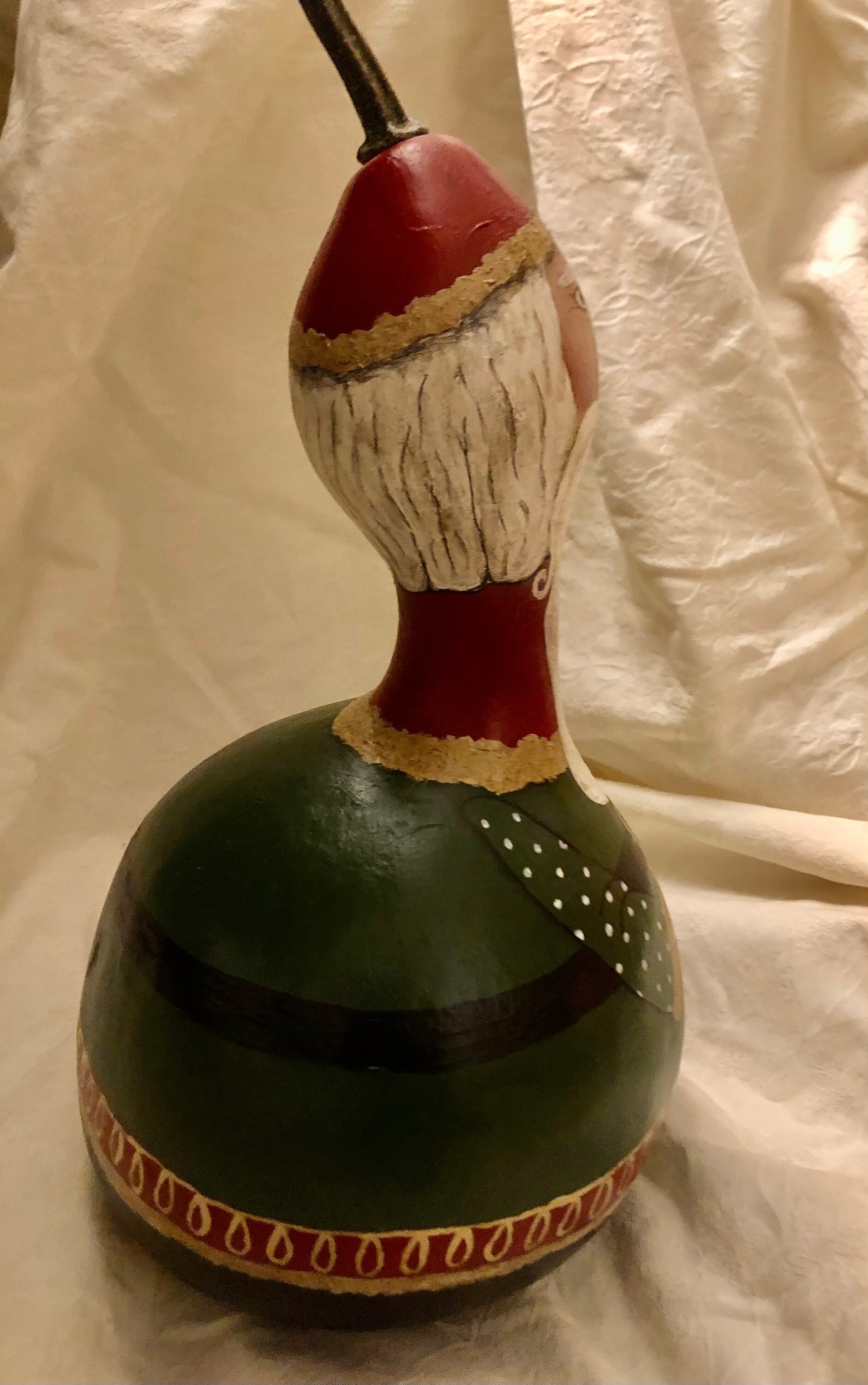 Artisan Santa Gourd - Christmas Gourd - Santa Gourd - Holiday Decor - Etsy