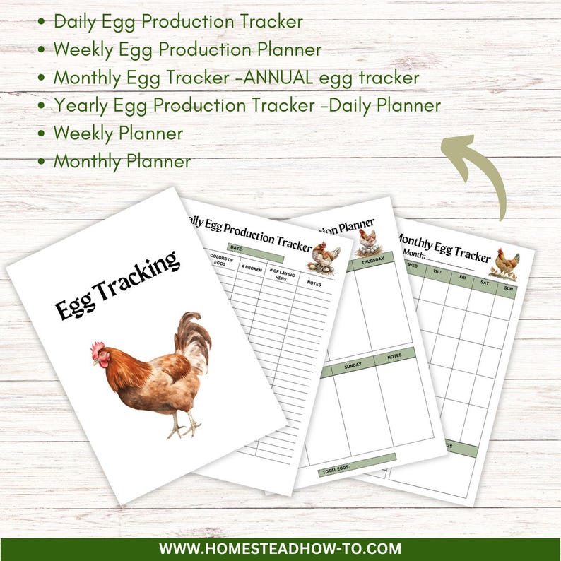 Chicken Record Keeping Log| Chicken Keeping Printables | Backyard ...