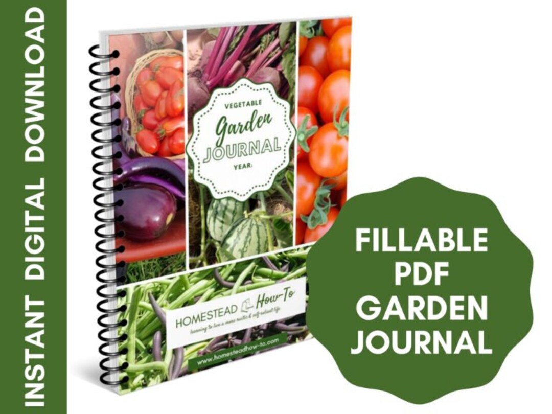 Vegetable Garden Journal – Fillable PDF, Gardening PDF Planner ...