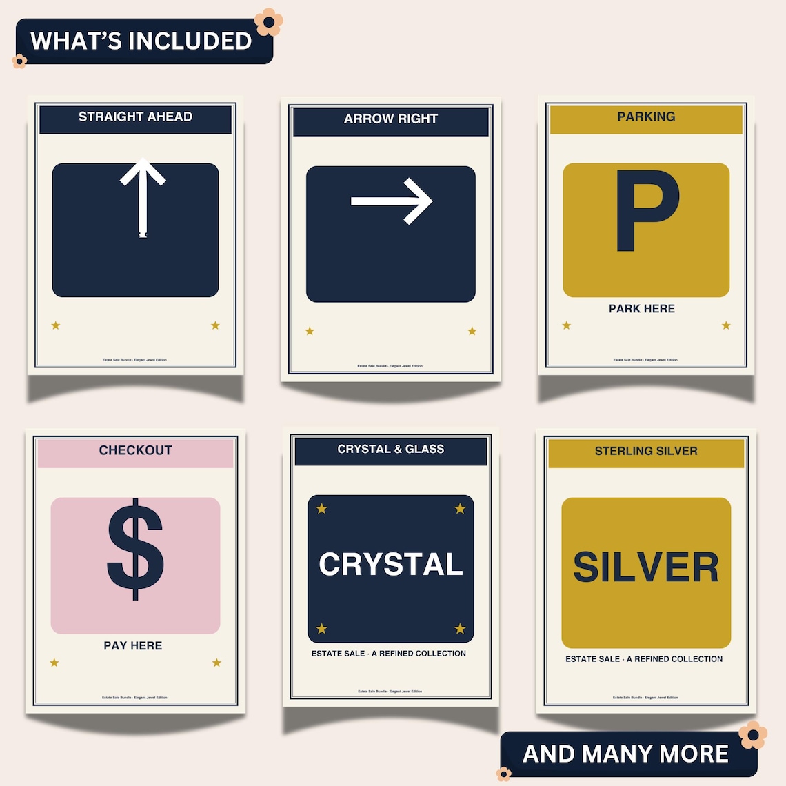 Complete Estate Sale Kit Template: Editable Canva Signs, Flyer, Tracker ...